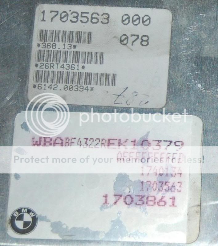 BOSCH DME red label 413 from VANOS M50