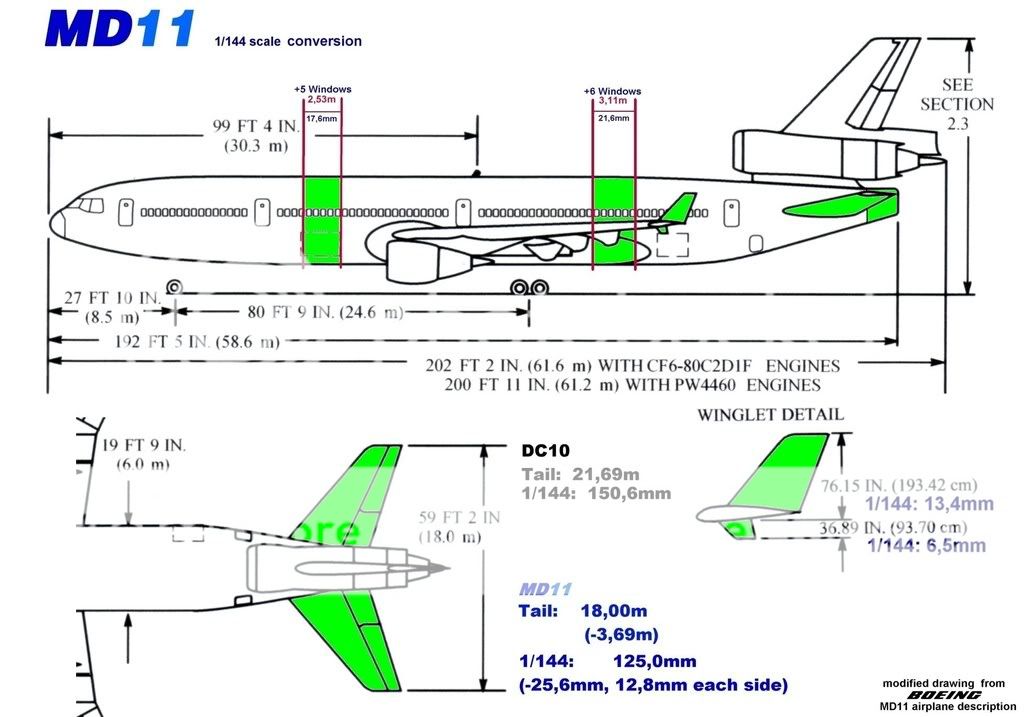 1/144 MD-11 conversion - Airliner Modeling - ARC Discussion Forums