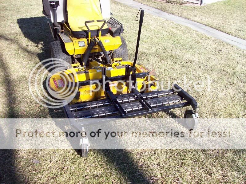 JRCO thatcher rake mounted on a Walker. | Lawn Care Forum