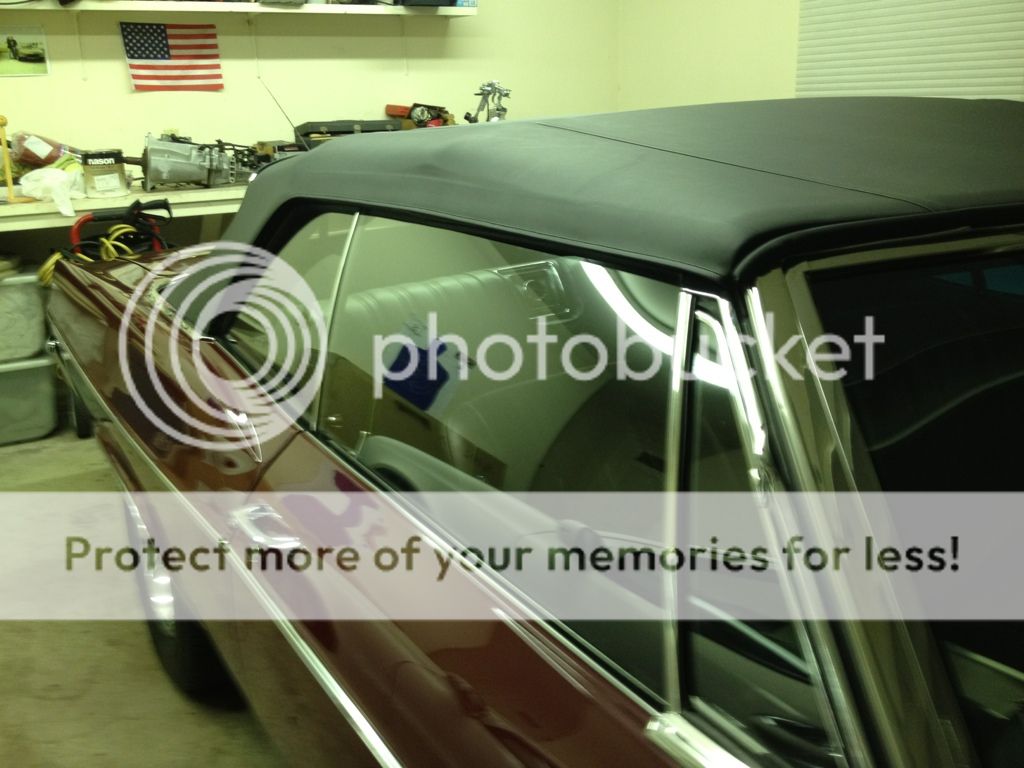 convertible top width, side window overhang | Impalas.net