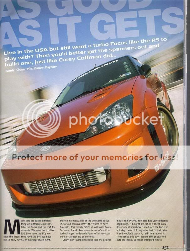 My Performance Ford Magazine Article | Focus Fanatics Forum